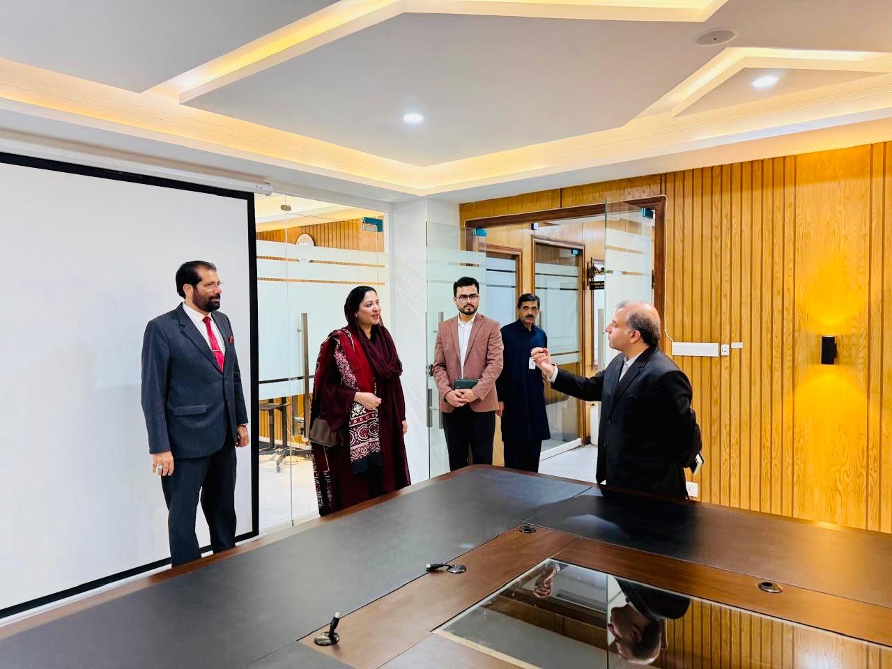 Ms. Wajiha Qamar, the Minister of State for Ministry of Federal ...