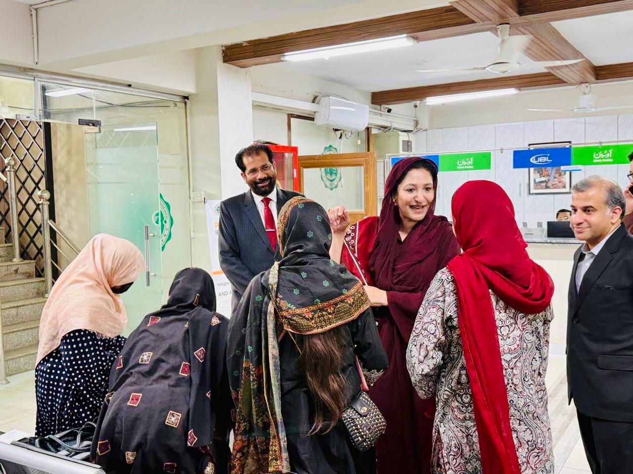 Ms. Wajiha Qamar, the Minister of State for Ministry of Federal ...